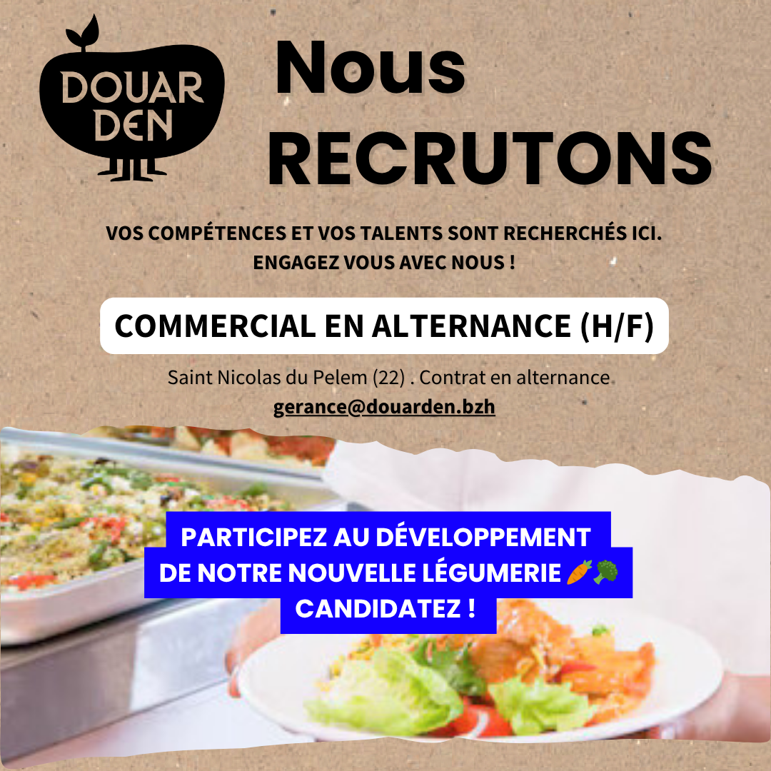 Douar Den recrute un Commercial en alternance (H/F) - Douar Den